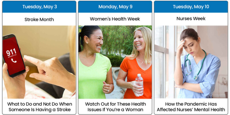 Your May 2022 Health Days Calendar | Baldwin Publishing