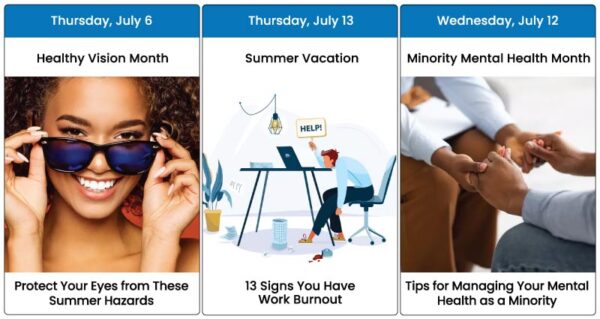 Your July 2023 Health Days Calendar is Here | Baldwin Publishing